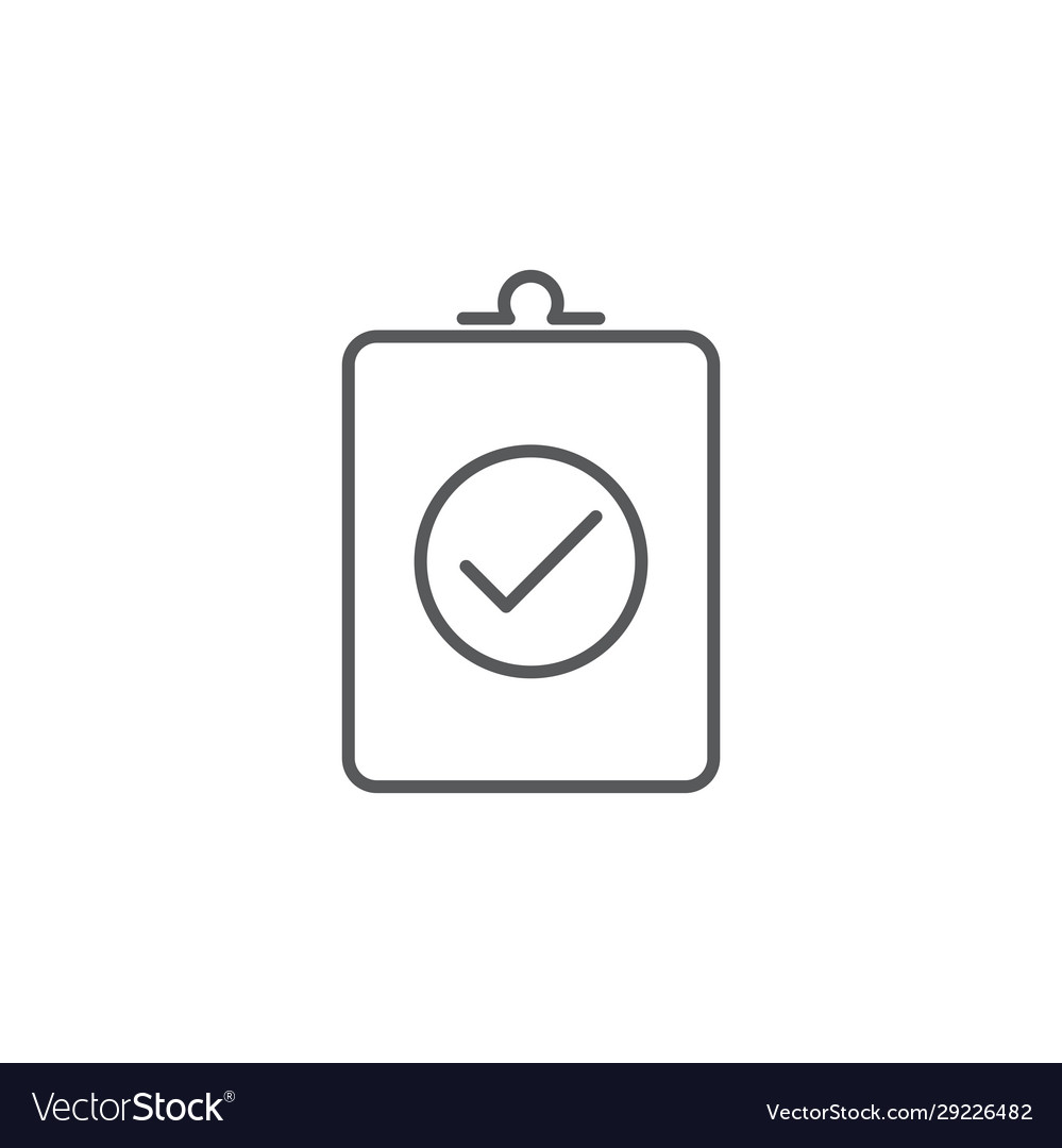 Clipboard checklist icon concept isolated Vector Image