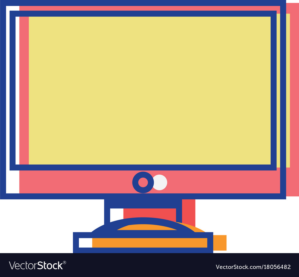 Color computer screen electronic technology Vector Image