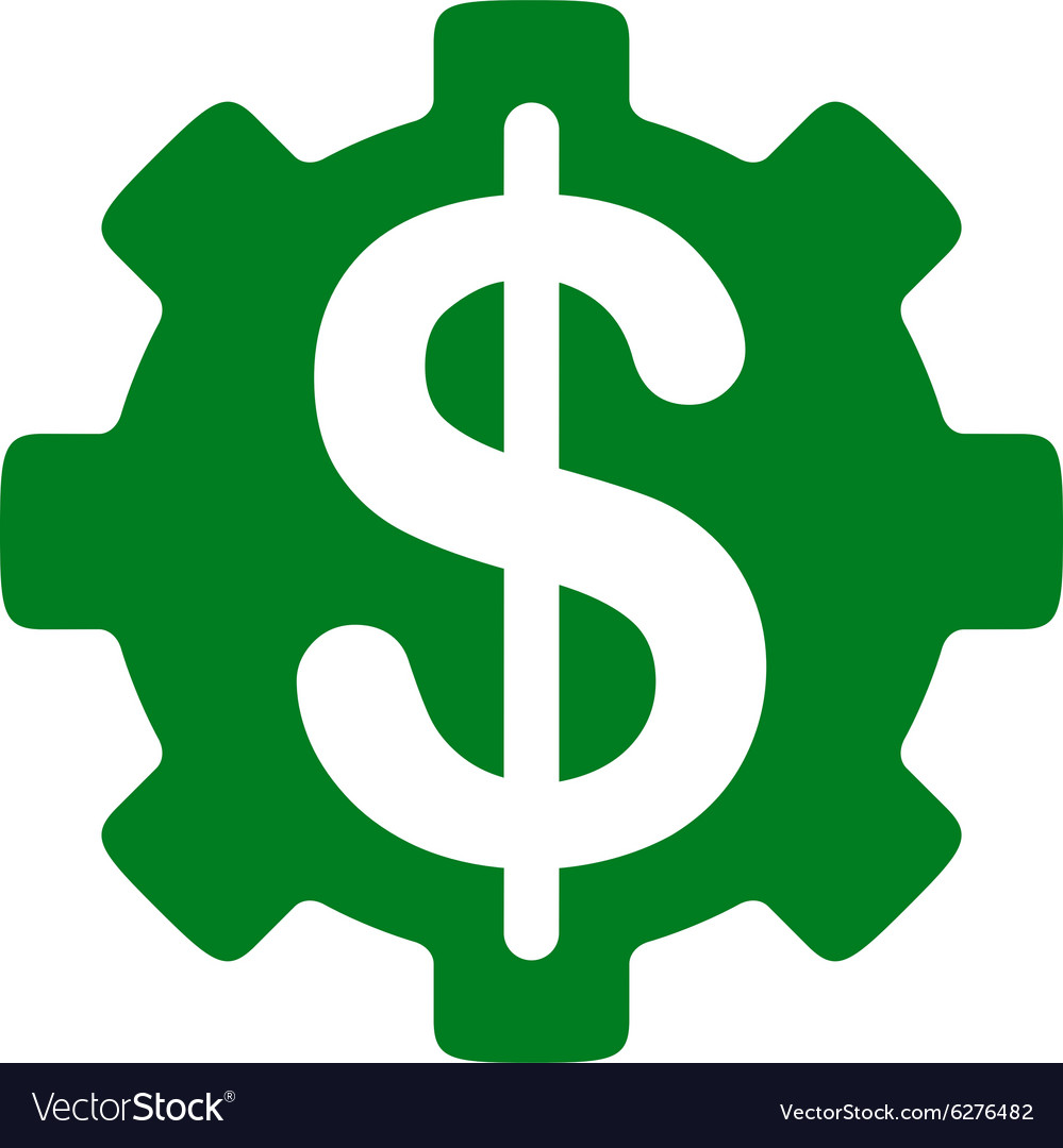 Development cost flat icon Royalty Free Vector Image