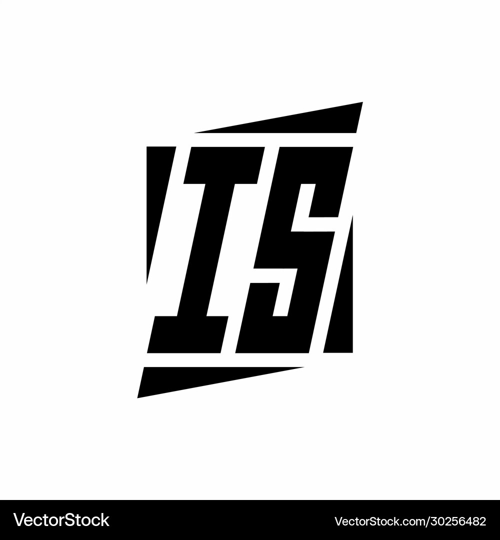 Is logo monogram with modern style concept design Vector Image