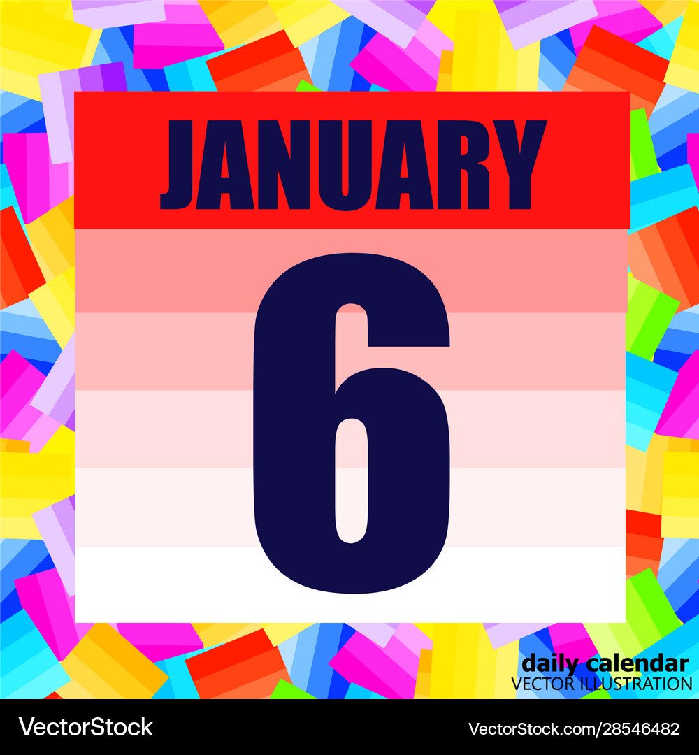 January icon for planning important day banner Vector Image