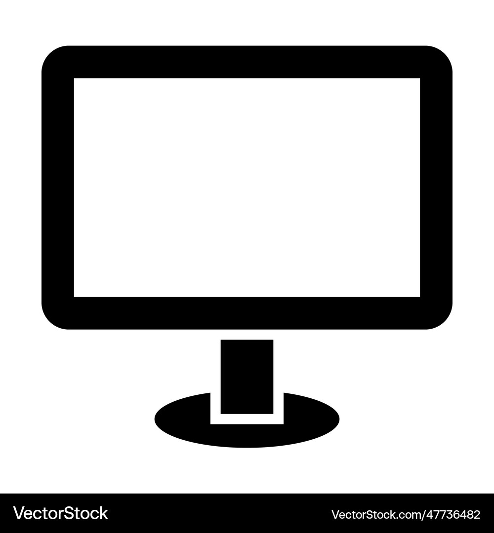 Lcd glyph icon for personal and commercial use Vector Image
