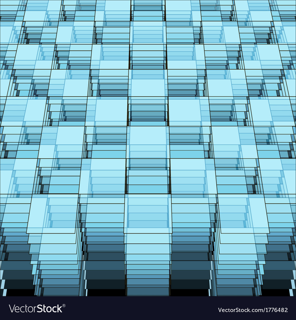 Perspective geometric template Royalty Free Vector Image