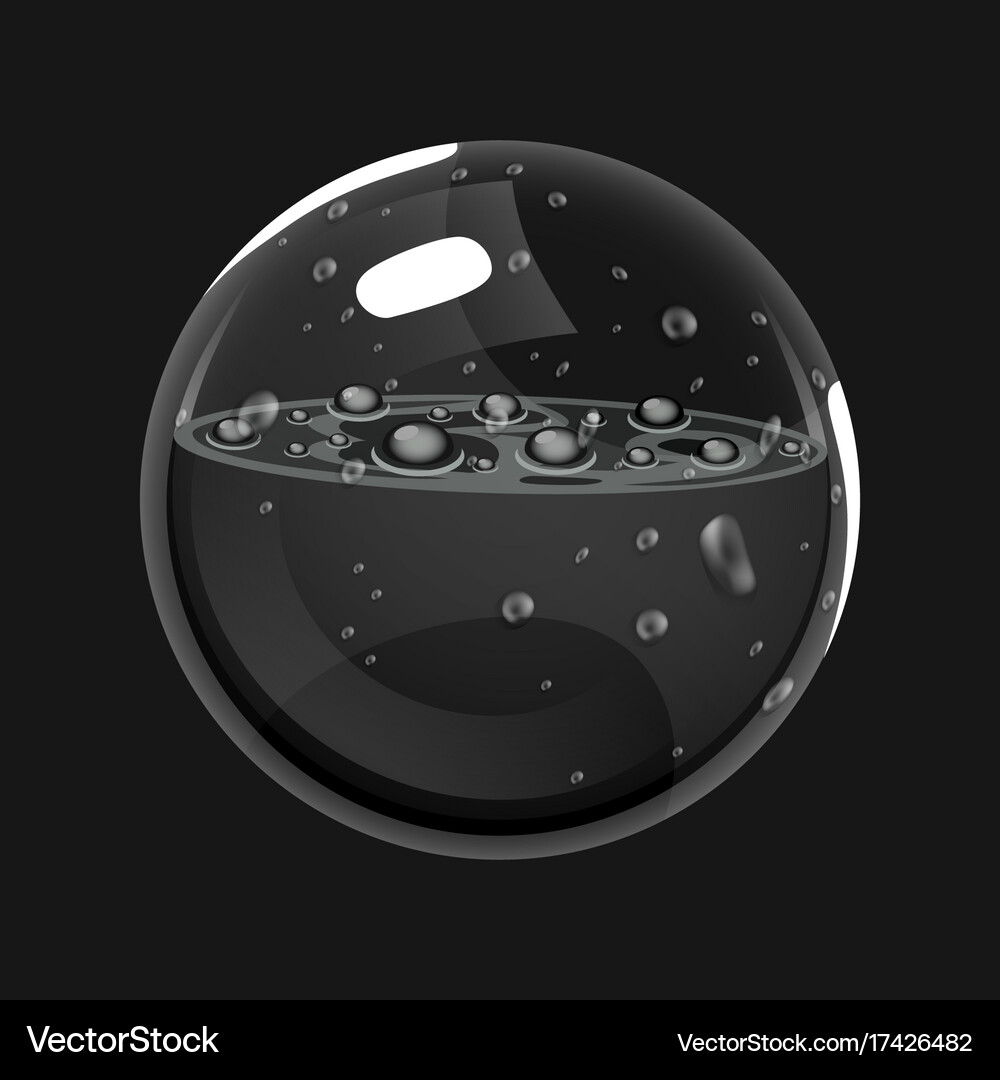 Sphere of death game icon of magic orb interface Vector Image