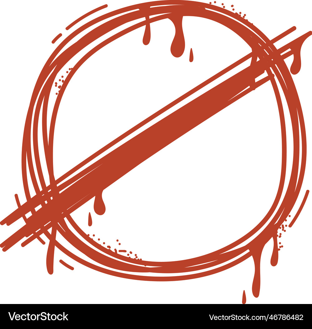 Stop sign street art Royalty Free Vector Image