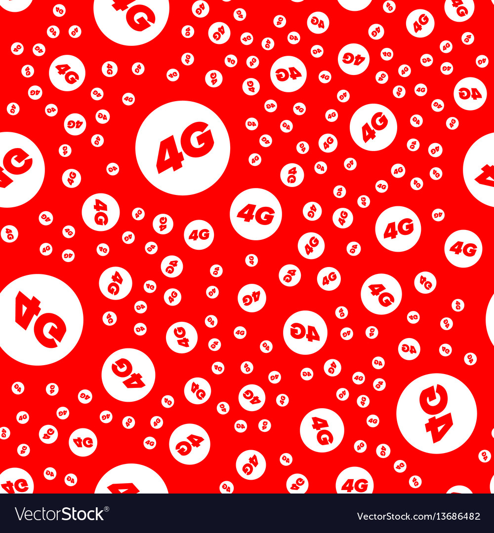 Wireless 4g seamless pattern Royalty Free Vector Image