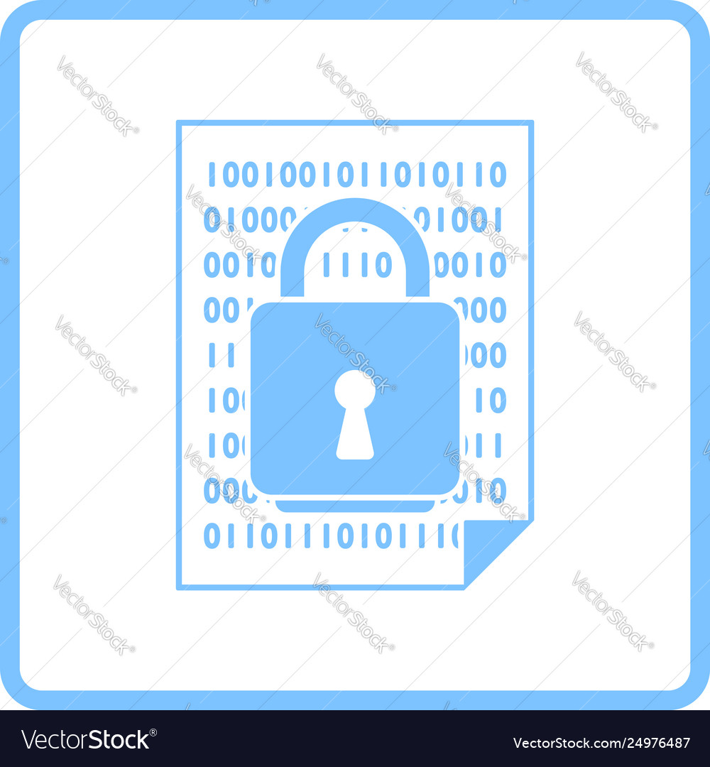 Data security icon Royalty Free Vector Image - VectorStock