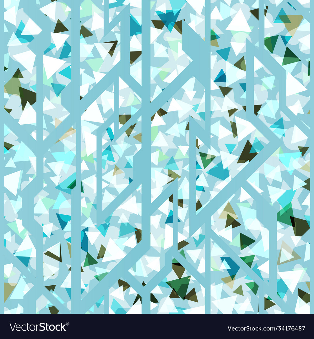 Ice triangles pattern Royalty Free Vector Image