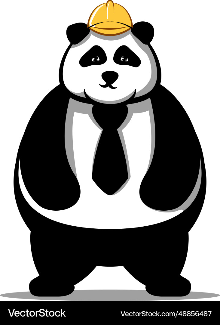 Mickyrawjecky panda 006 Royalty Free Vector Image