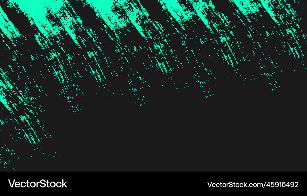Abstract green grunge texture in black background Vector Image