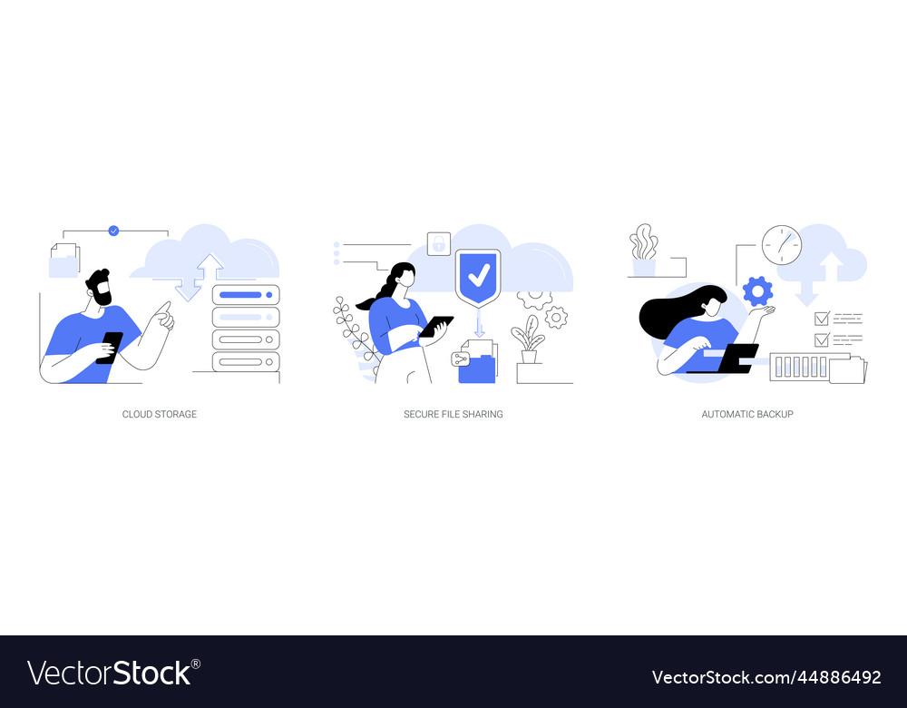Database Security Abstract Concept Royalty Free Vector Image