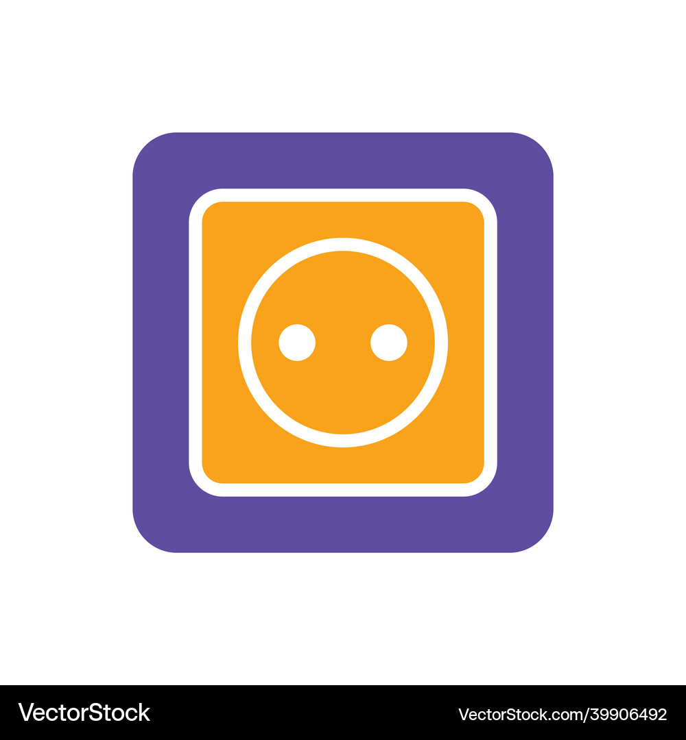 Electric outlet icon construction repair Vector Image