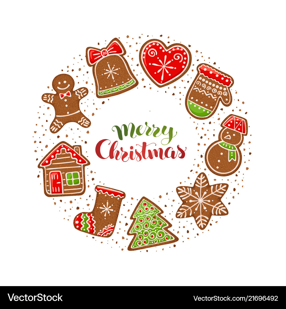 Gingerbread collection Royalty Free Vector Image