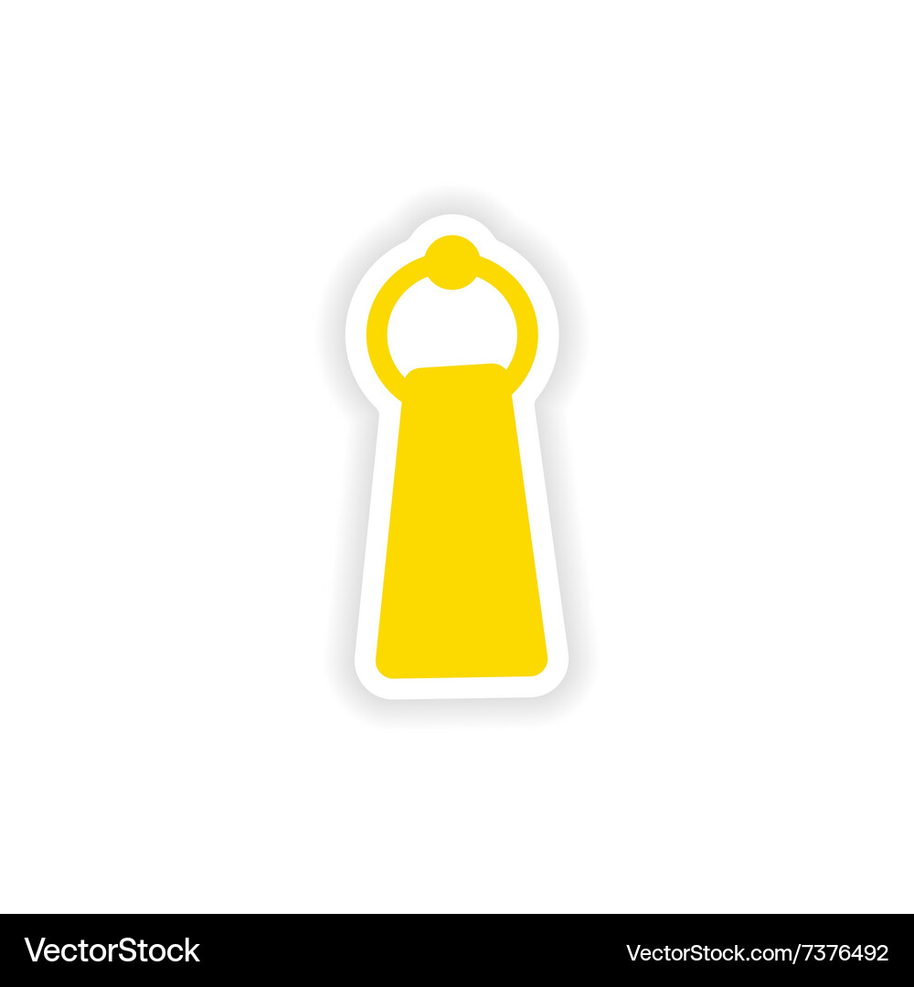 Icon sticker realistic design on paper towel Vector Image
