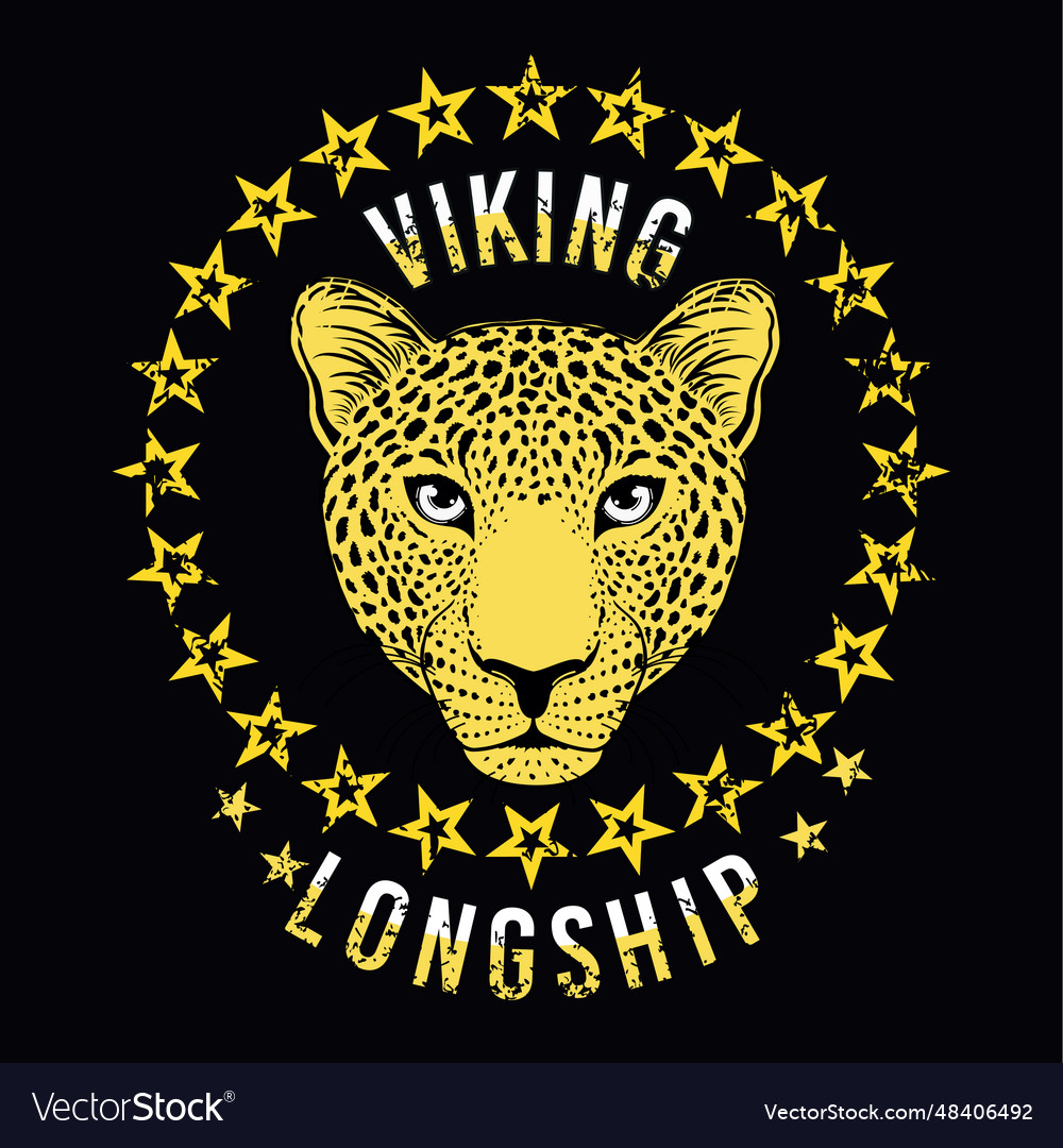 Leopard face Royalty Free Vector Image - VectorStock