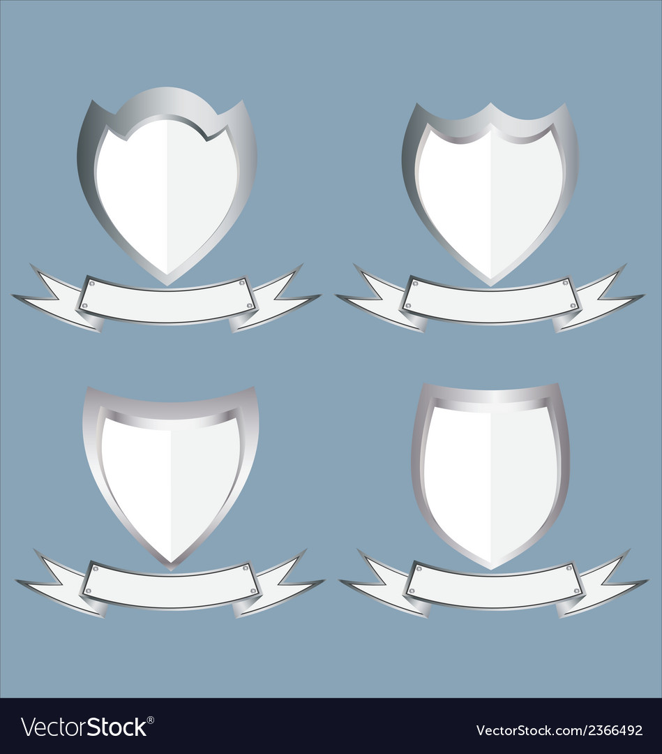 Metallic label frames Royalty Free Vector Image