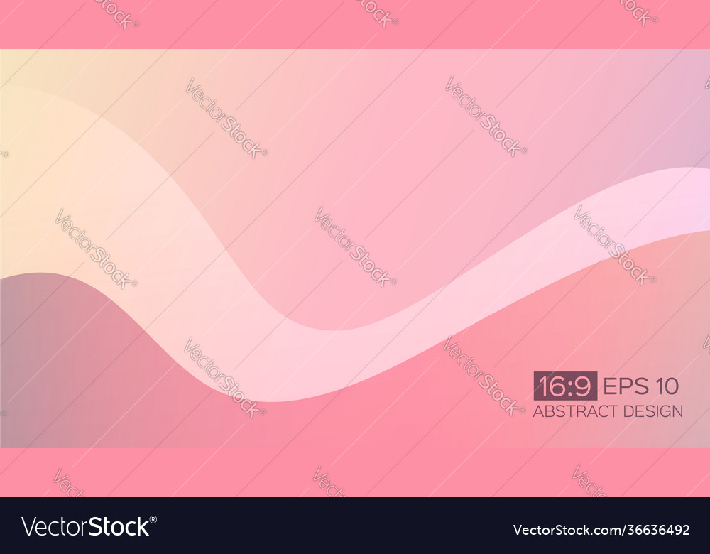 Pink Abstract Gradient Background With Soft Wave Vector Image