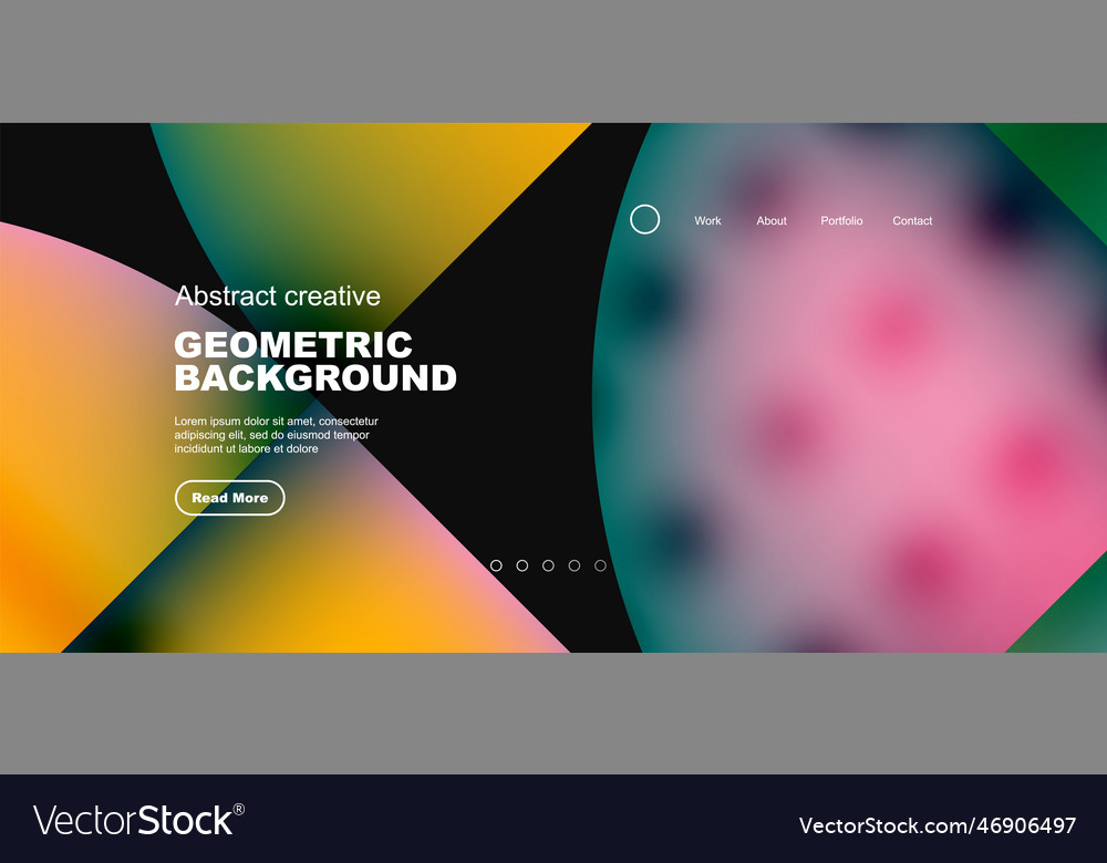 Circle abstract background with fluid gradient Vector Image