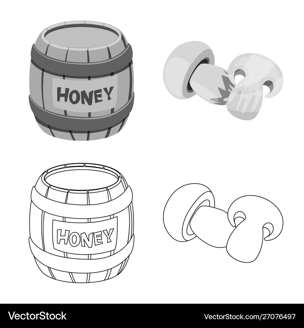 Design taste and product logo Royalty Free Vector Image