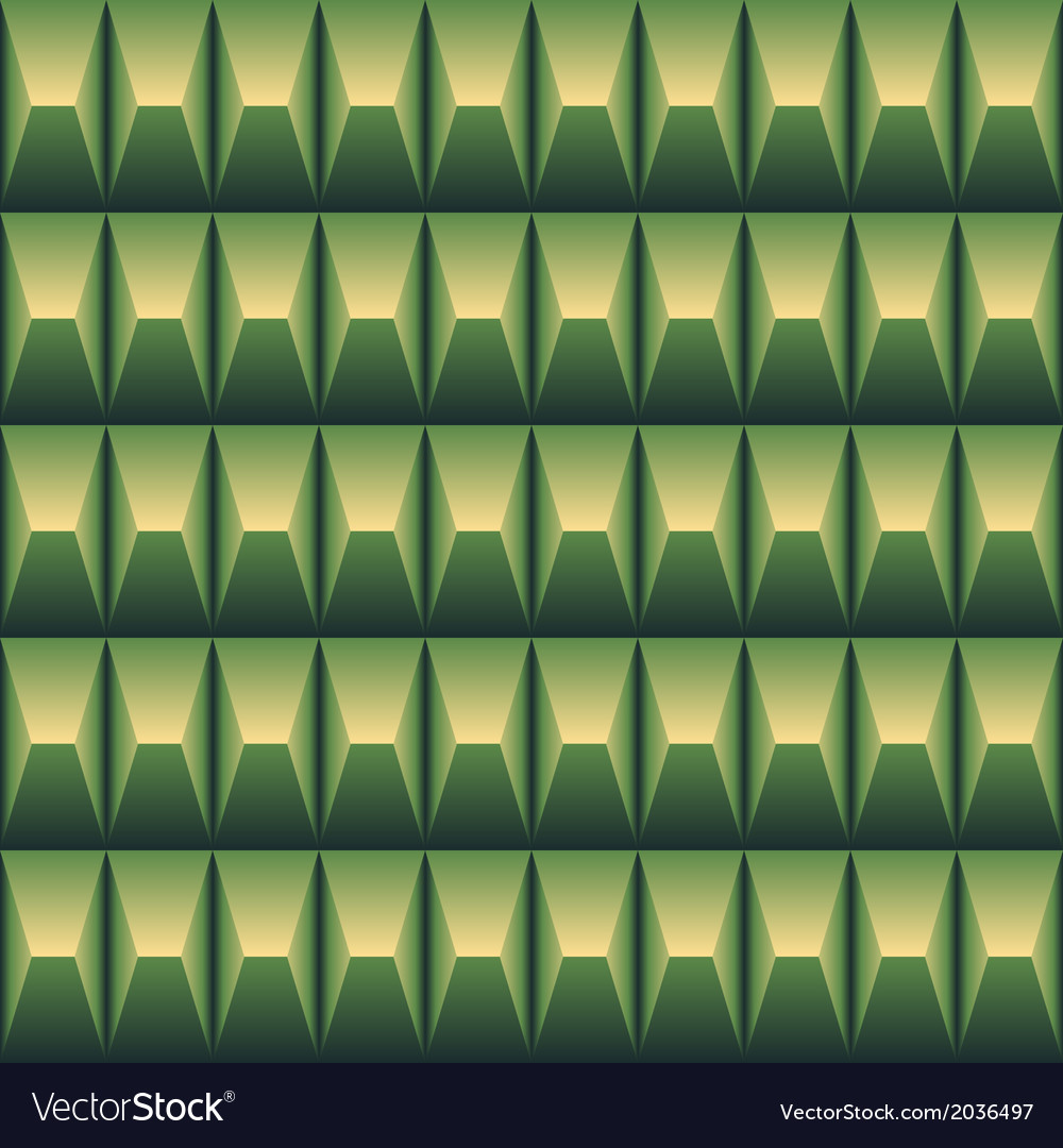 Green geometric pattern seamless Royalty Free Vector Image
