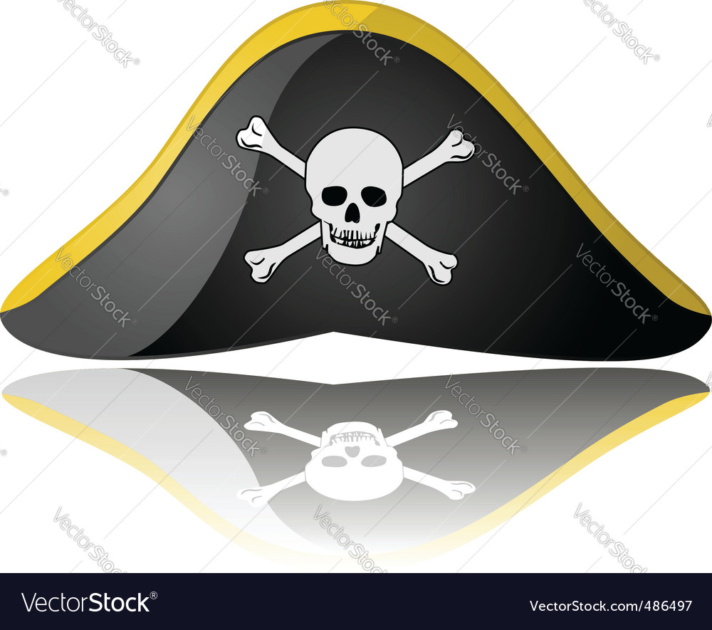 Pirate hat Royalty Free Vector Image - VectorStock