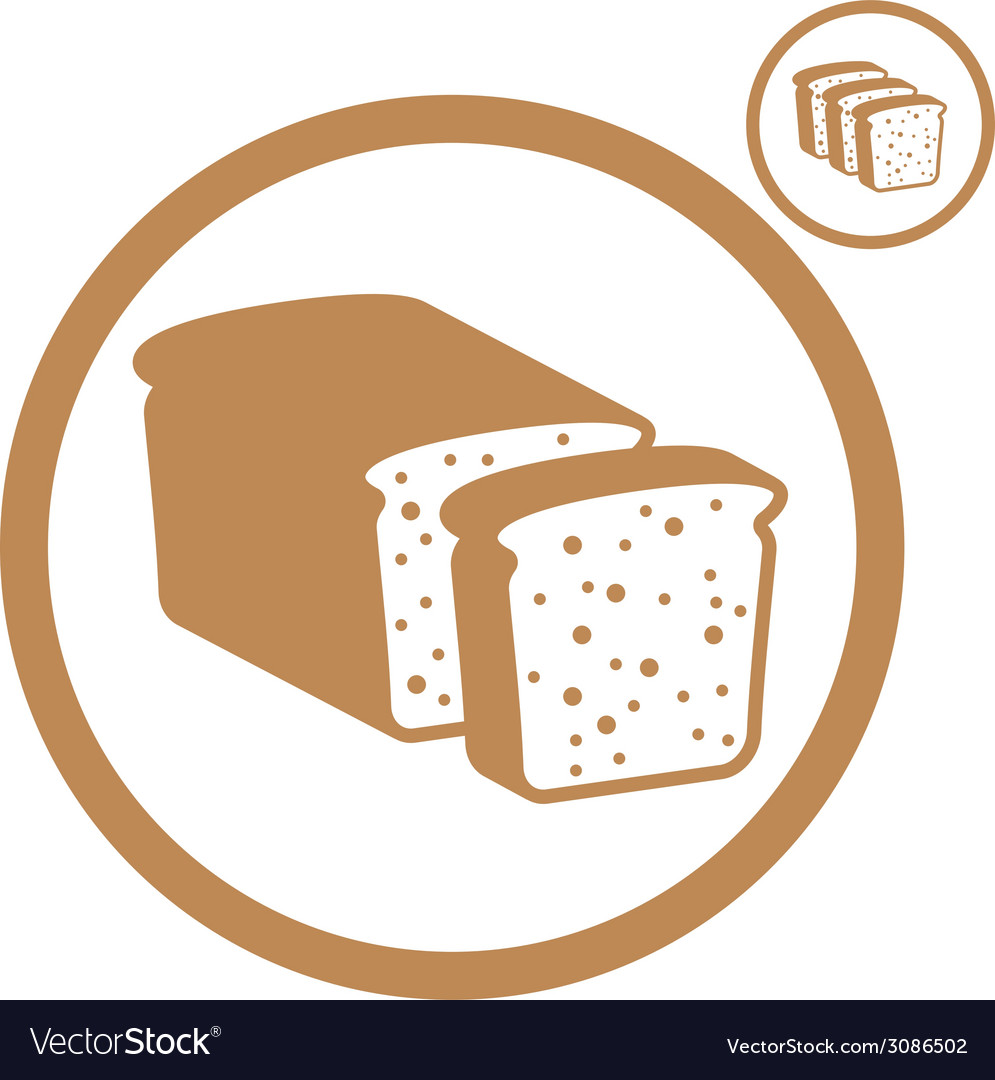 Bread icon Royalty Free Vector Image - VectorStock