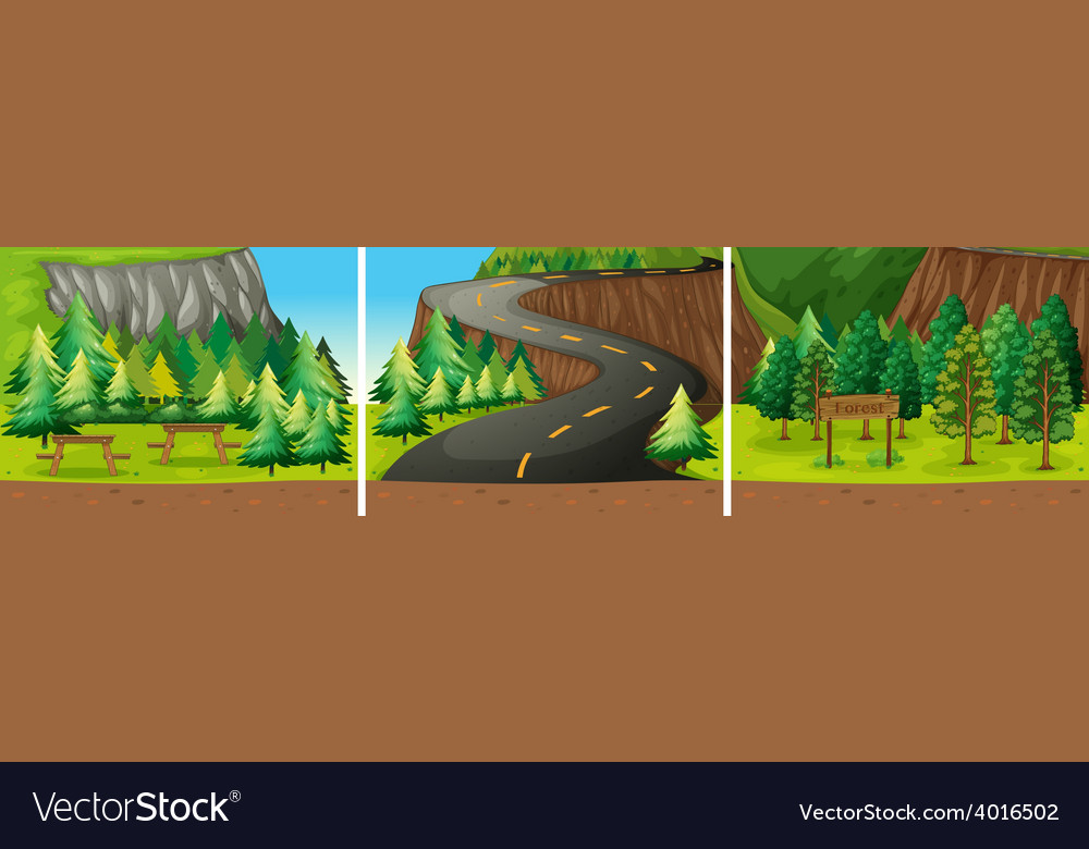 Forests Royalty Free Vector Image - VectorStock
