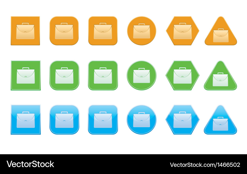 Set of bag icons Royalty Free Vector Image - VectorStock