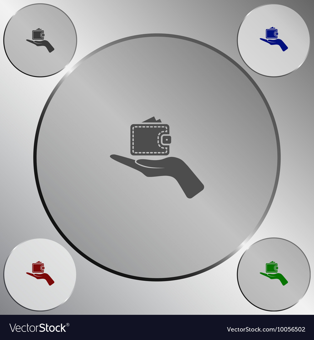 Wallet web icon Royalty Free Vector Image - VectorStock