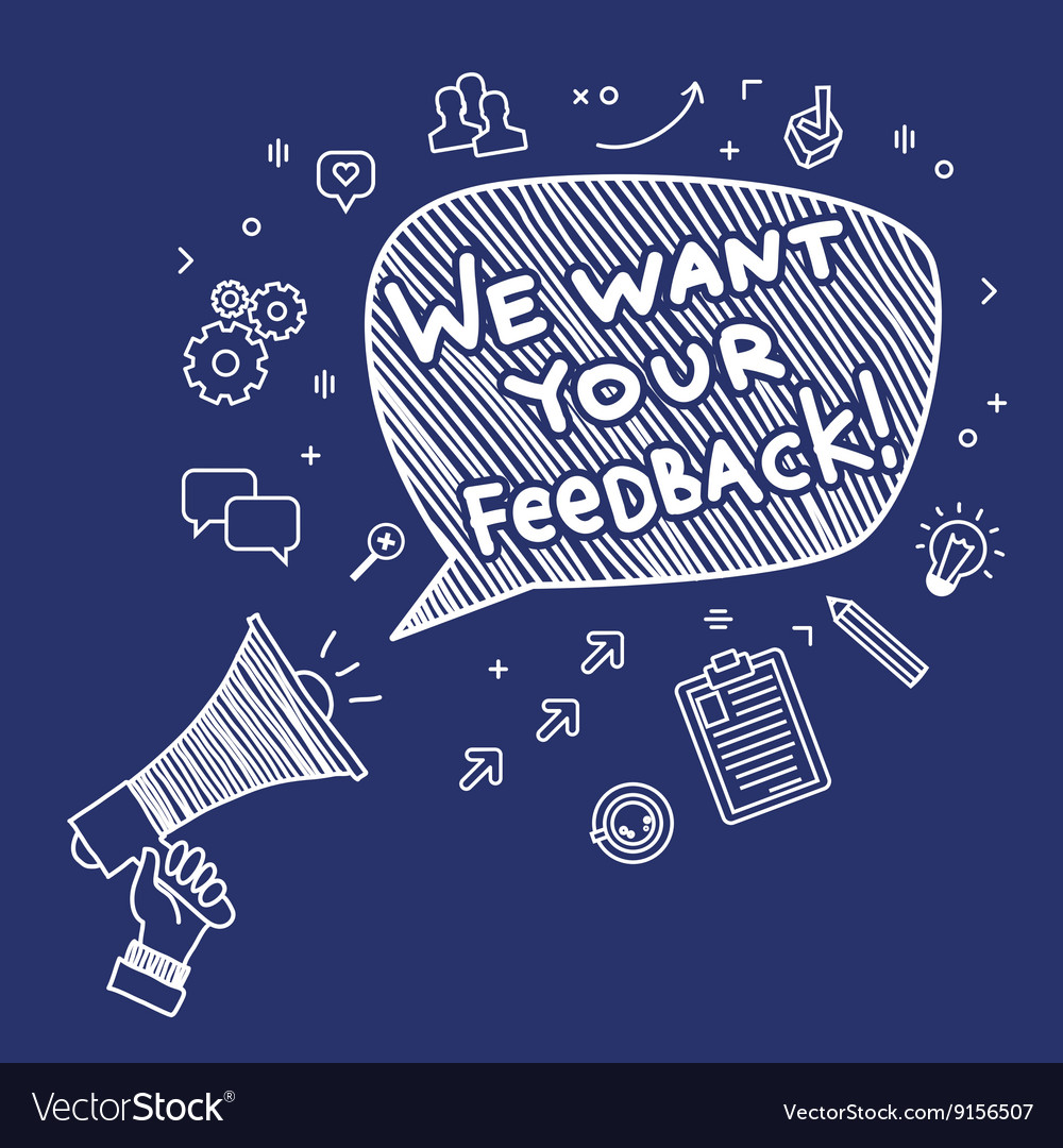 Concept feedback Royalty Free Vector Image - VectorStock