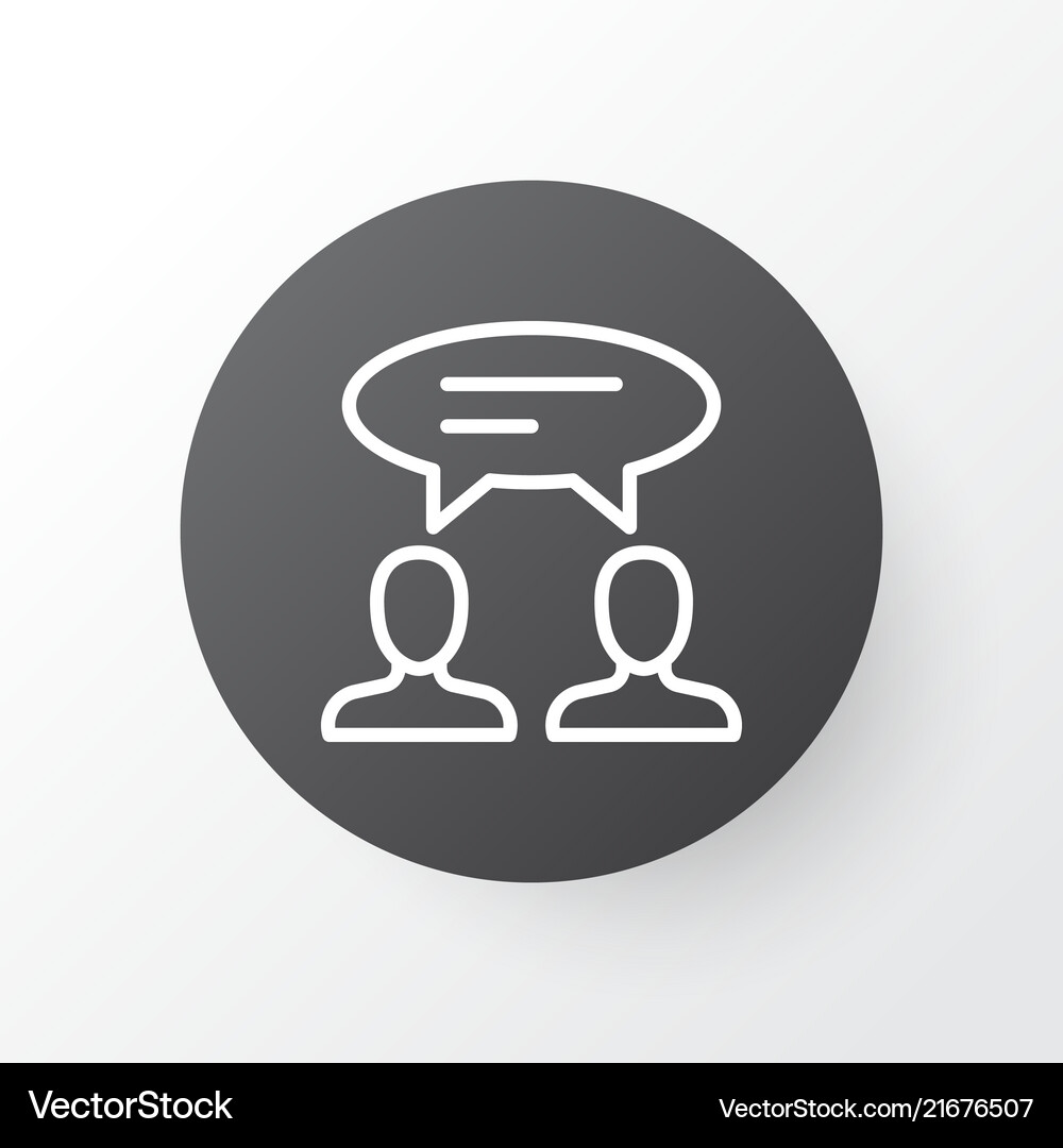 Discussion icon symbol premium quality isolated Vector Image