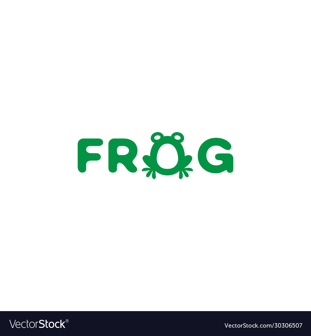 Frog logo Royalty Free Vector Image - VectorStock