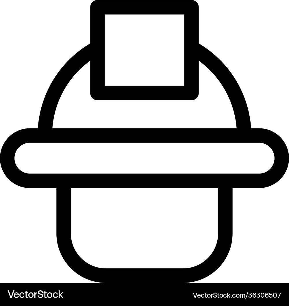 Hat icon or logo isolated sign symbol Royalty Free Vector