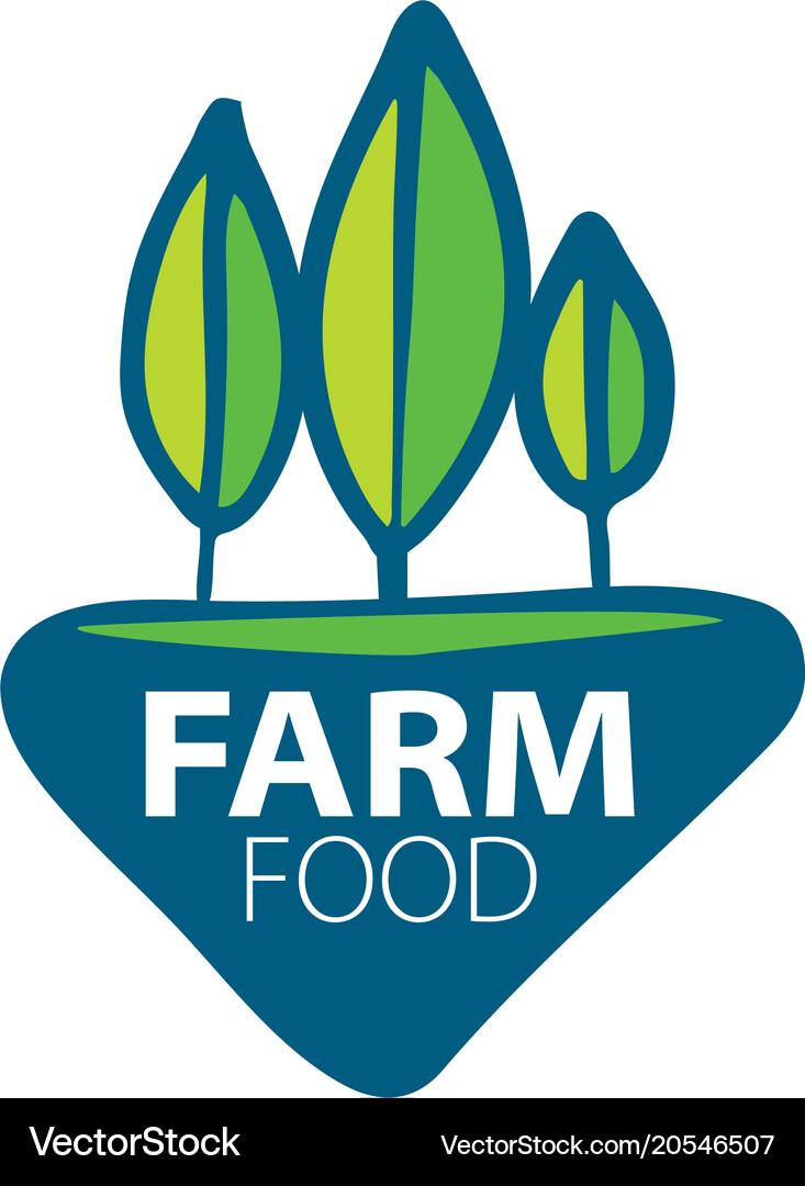 Logo farm food Royalty Free Vector Image - VectorStock