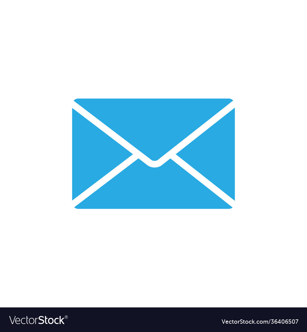 Message flat icon Royalty Free Vector Image - VectorStock