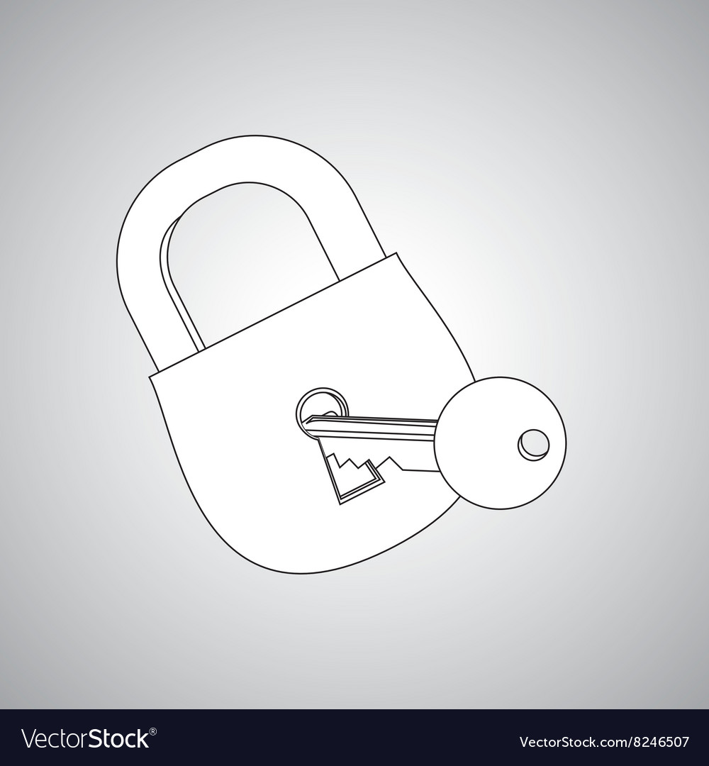 Padlock design Royalty Free Vector Image - VectorStock