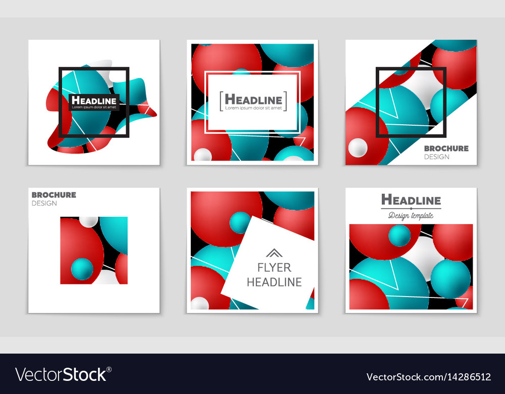 Abstract layout background set for art Royalty Free Vector