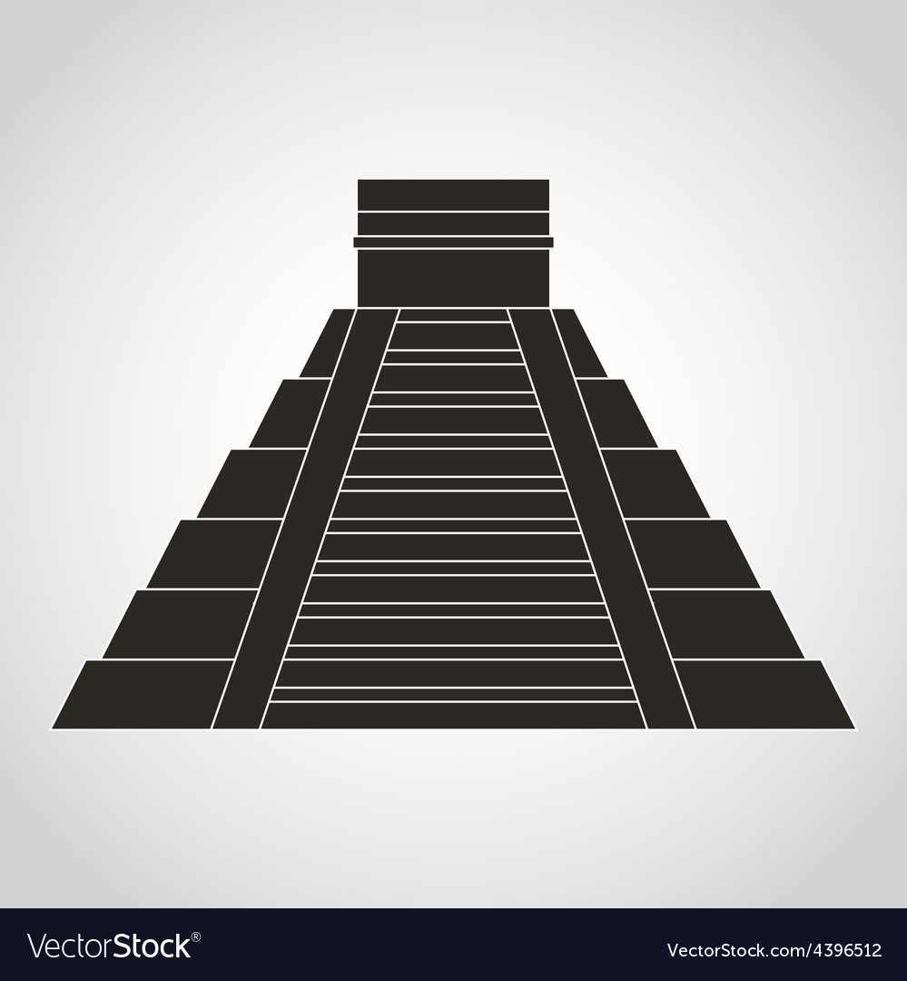 Pyramid mexican Royalty Free Vector Image - VectorStock