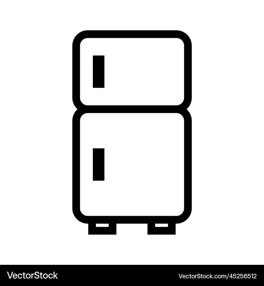 Refrigerator or freezer or refrigerated storage Vector Image