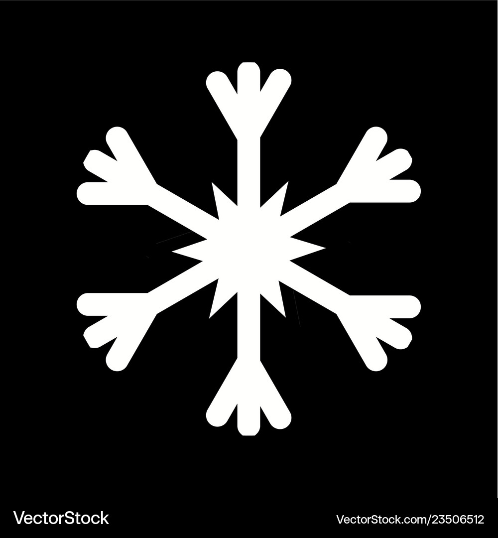 Snow flake icon Royalty Free Vector Image - VectorStock