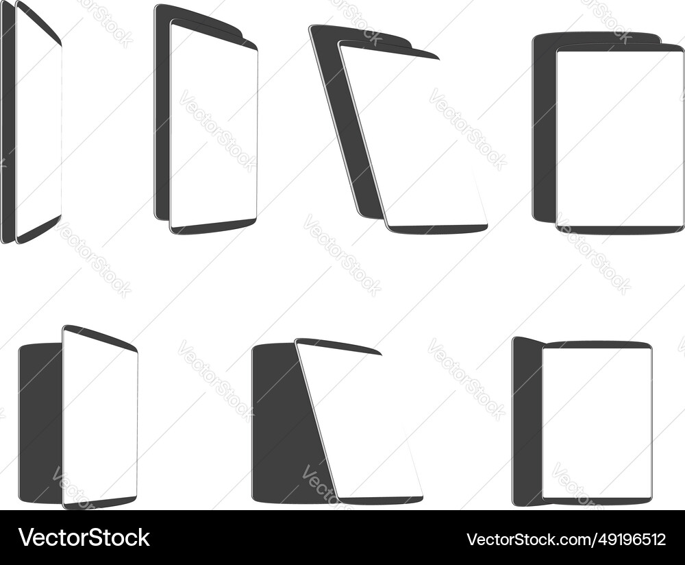 Template screen tablet pc Royalty Free Vector Image
