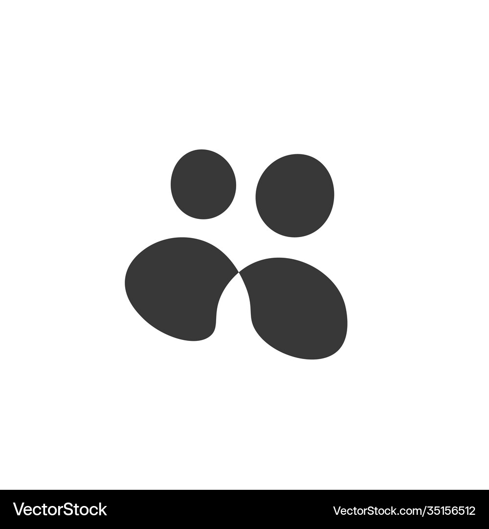 User group icon two people friends stock Vector Image