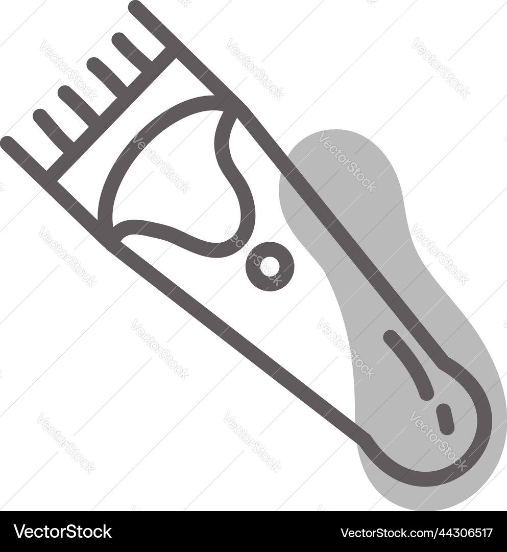 Hair trimmer on a white background Royalty Free Vector Image