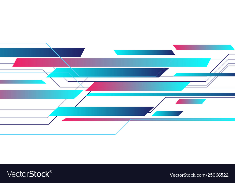 Abstract blue geometric pattern and background Vector Image