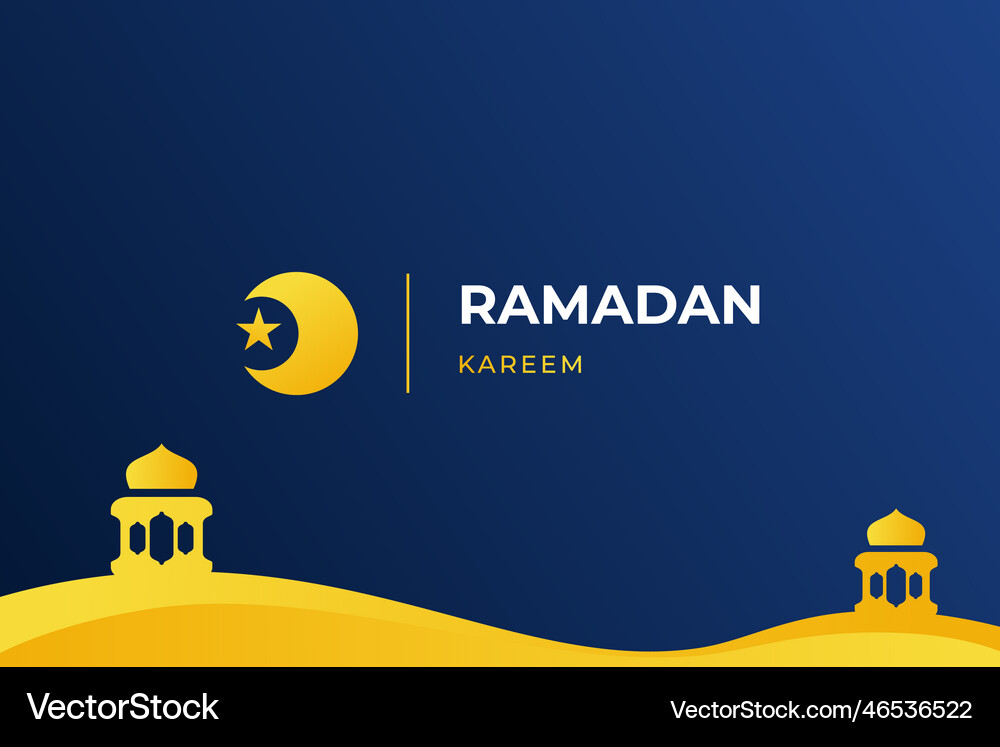 Clean and minimalist ramadan kareem template Vector Image