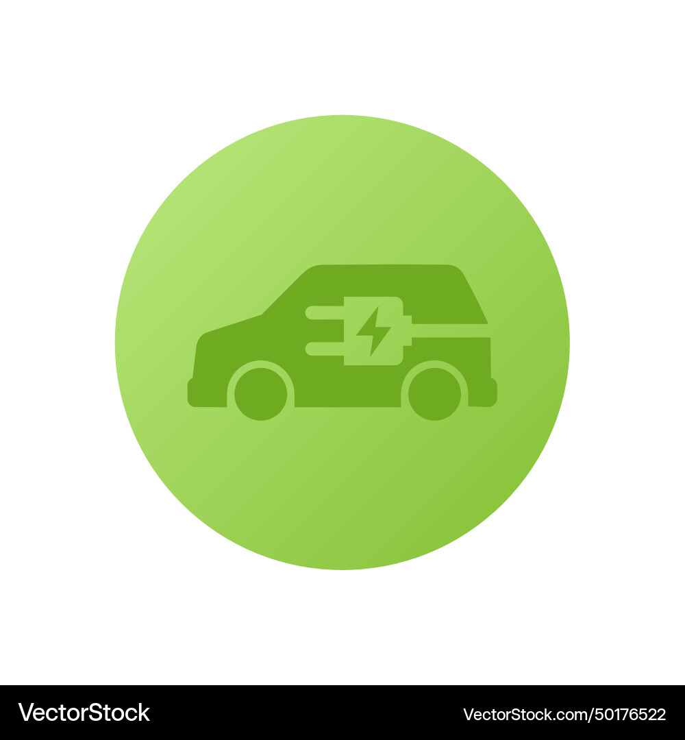 Electric car charger icon Royalty Free Vector Image