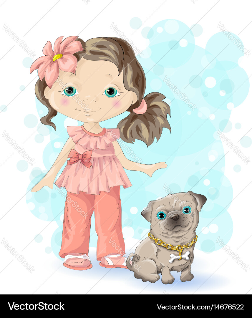 Girl blond gold 1 Royalty Free Vector Image - VectorStock