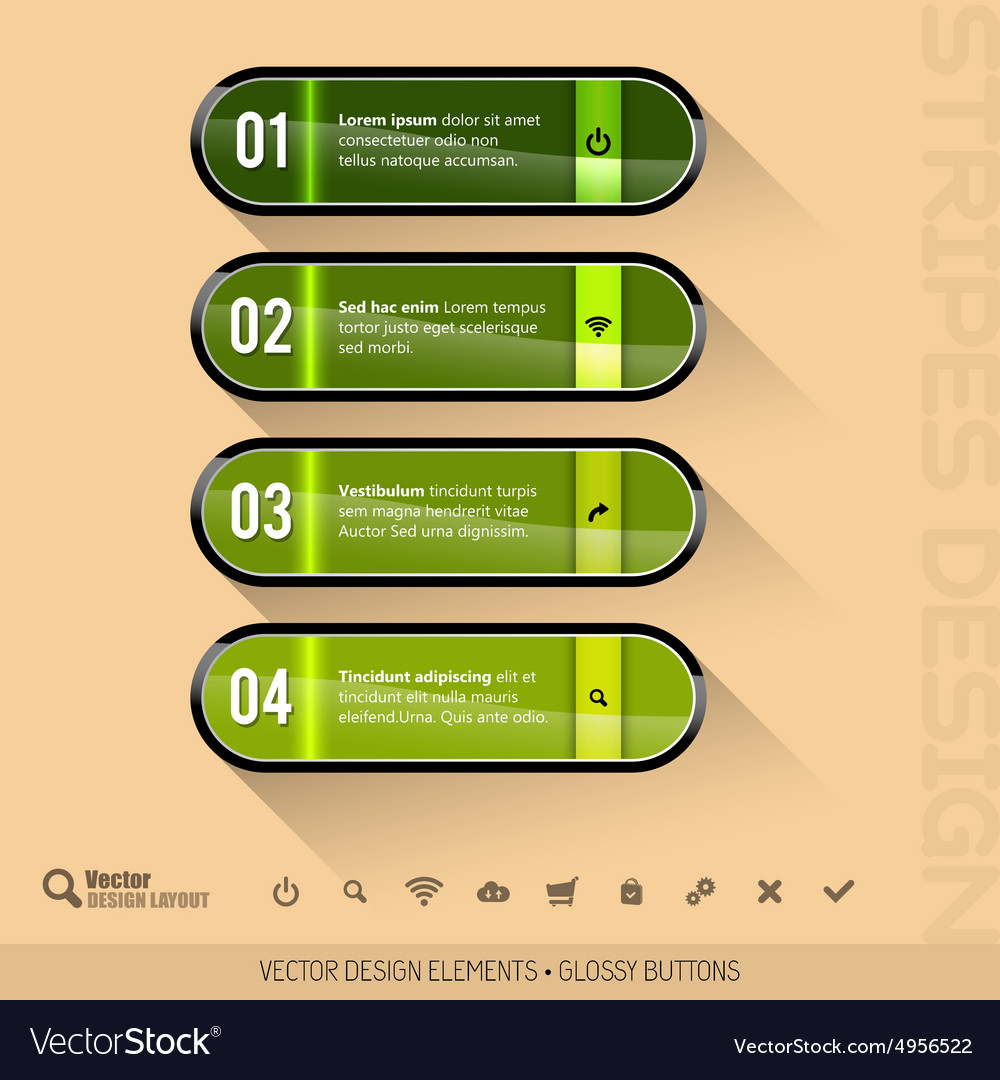 Modern user interface Royalty Free Vector Image