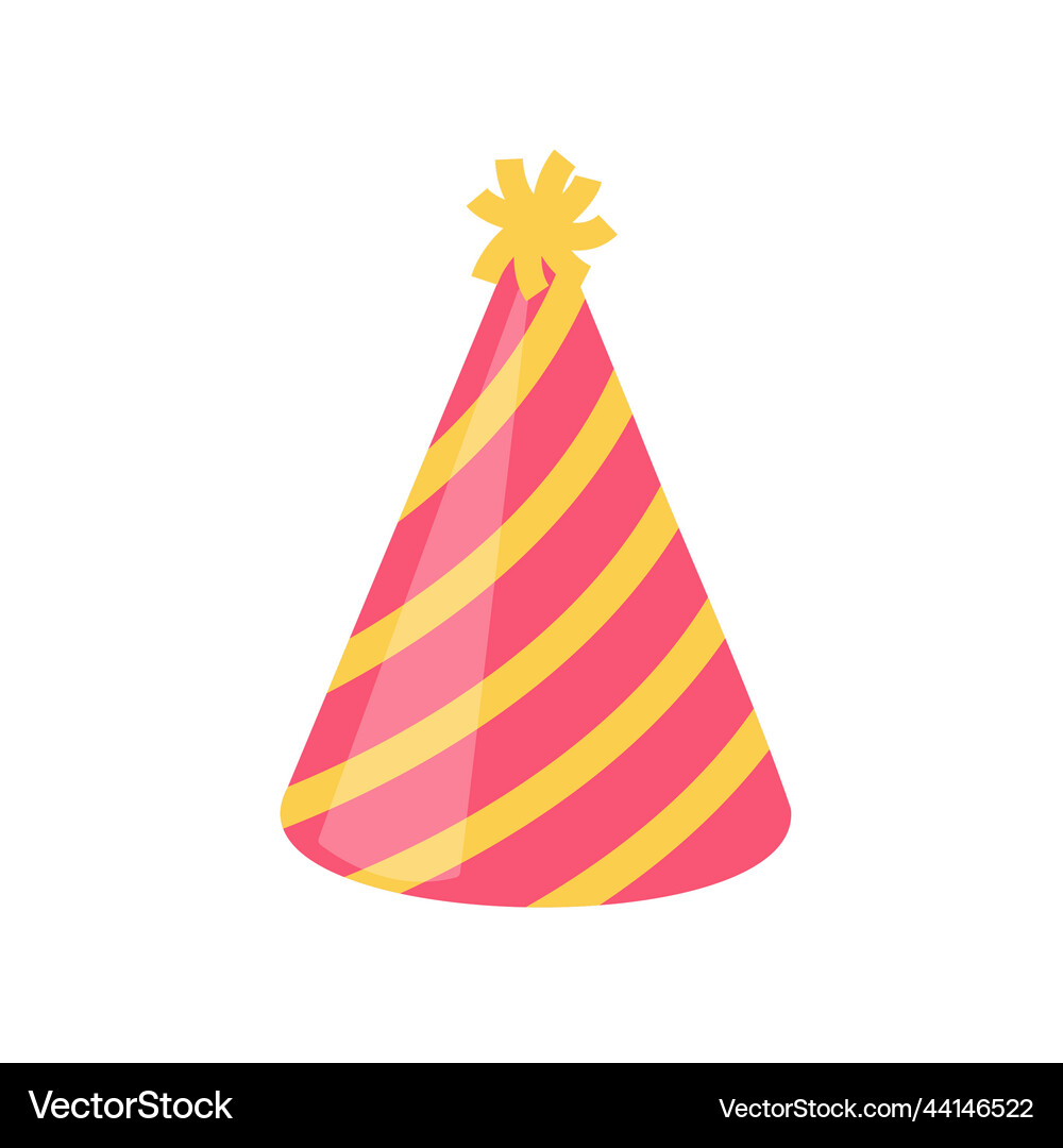 Party hat colorful conical for wearing Royalty Free Vector