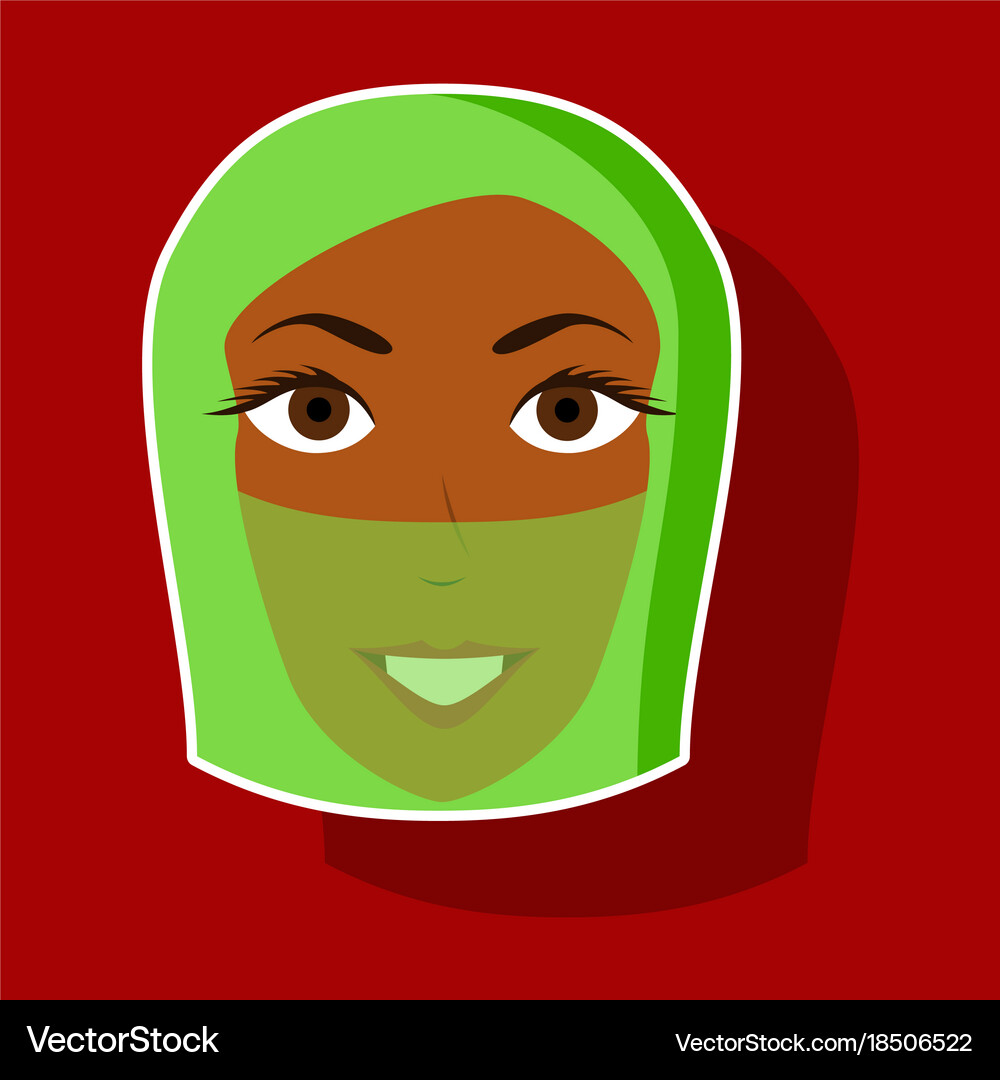 Realistic paper sticker on theme arabic business Vector Image